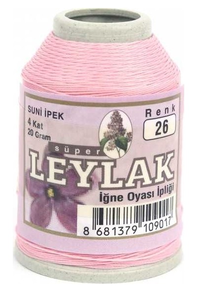Leylak 20 Gr. Suni Ipek (4 Kat Iğne Oyası Ipliği) 0026