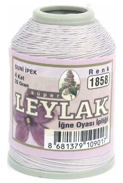 Leylak 20 Gr. Suni Ipek (4 Kat Iğne Oyası Ipliği) 1858 Leylak 20 Gr. Suni Ipek (4 Kat Iğne Oyası Ipliği) 1858