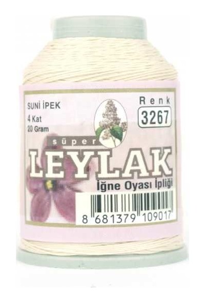 Leylak 20 Gr. Suni Ipek (4 Kat Iğne Oyası Ipliği) 3267 Leylak 20 Gr. Suni Ipek (4 Kat Iğne Oyası Ipliği) 3267