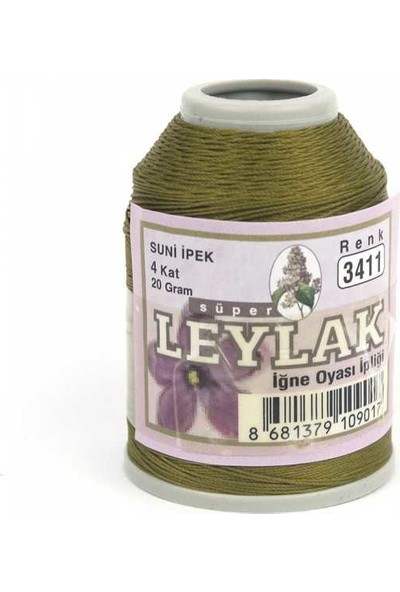Leylak 20 Gr. Suni Ipek (4 Kat Iğne Oyası Ipliği) 3411