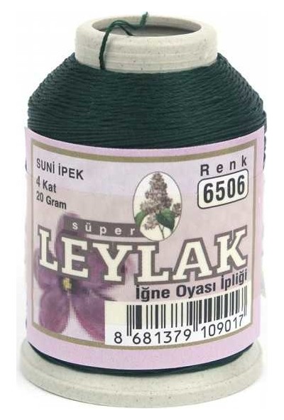 Leylak 20 Gr. Suni Ipek (4 Kat Iğne Oyası Ipliği) 6506 Leylak 20 Gr. Suni Ipek (4 Kat Iğne Oyası Ipliği) 6506
