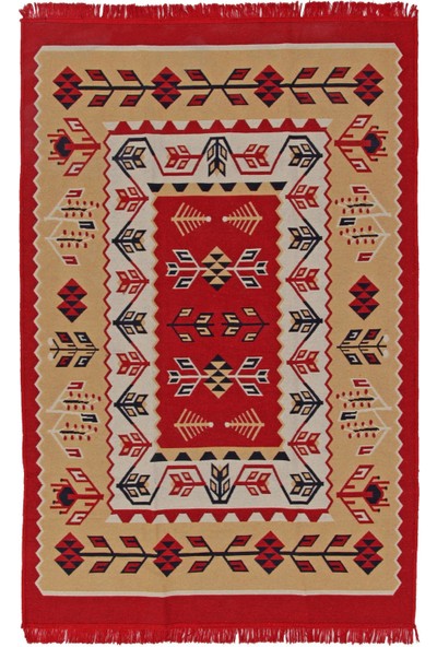 Nakka Halı Nakka Home - KLM04 - Dekoratif Çift Taraflı Etnik Kilim - 120*180