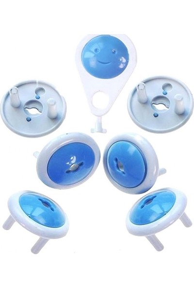 Anahtarlı Bebek ve Çocuk Koruyucu Priz Kilidi Aparatı 6 Adet