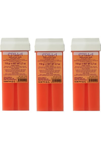 Epilla Pudralı Roll-On Kartuş Sir Ağda 110 ml 3 Adet Epilla Pudralı Roll-On Kartuş Sir Ağda 110 ml 3 Adet