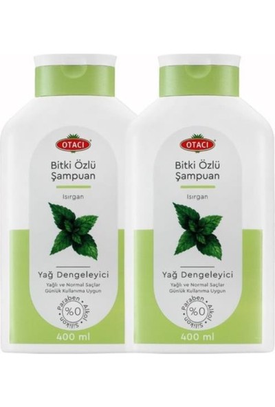 Otacı Bitki Özlü Şampuan Isırgan 400 ml x 2 Adet Otacı Bitki Özlü Şampuan Isırgan 400 ml x 2 Adet
