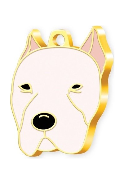 Dali's Altın Kaplama Dogo Argentino Köpek Künyesi