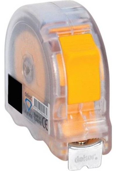 Dekor Şerit Metre 5 M x 19MM Şeffaf Dekor Şerit Metre 5 M x 19MM Şeffaf