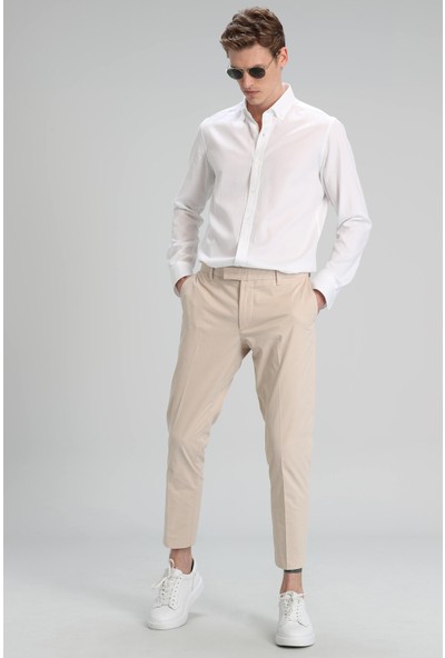 Lufian Sernat Smart Chino Pantolon Slim Fit Lacivert