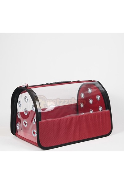 Lavista Şeffaf Flybag Pet Taşıma Çantası Kırmızı 26X43X27H cm Lavista Şeffaf Flybag Pet Taşıma Çantası Kırmızı 26X43X27H cm