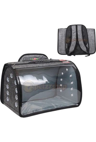 Lavista Tomris Jumbo Pet Taşıma Çantası Gri 50X32X32H cm