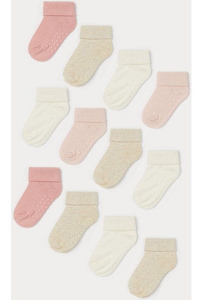 Mem Socks 12'li Kaydırmaz Çocuk Çorabı