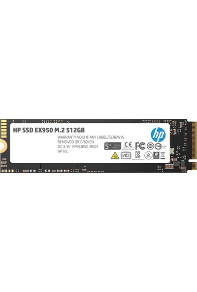Hp 512GB EX950  M.2 Nvme Pcıe 3500-2250MB/S 3D Tlc Nand 5MS22AA Hp 512GB EX950  M.2 Nvme Pcıe 3500-2250MB/S 3D Tlc Nand 5MS22AA