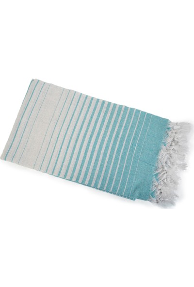 Made By Sade Turkuaz Pamuklu Peştemal 180 x 100 cm Made By Sade Turkuaz Pamuklu Peştemal 180 x 100 cm