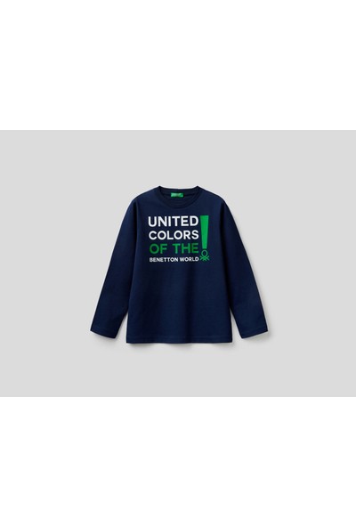 United Colors Of Benetton Yazılı T-Shirt