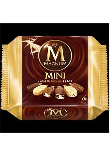 Algida Magnum Mini Classic Badem Beyaz 6*57,5 ml Fiyatı