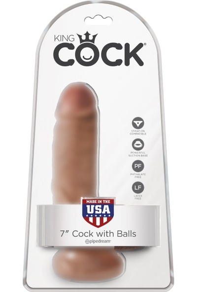 Pipedream Cock 7 Inch With Balls 19 cm Damarlı Realistik Penis