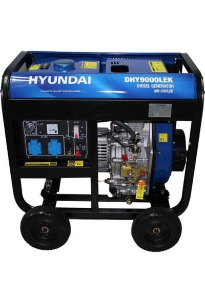 Hyundai DHY9000LEK Dizel Marşlı Monofaze Jeneratör