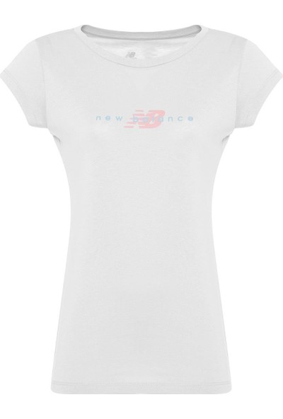 New Balance Kadın Beyaz T-Shirt WTT2033-WT