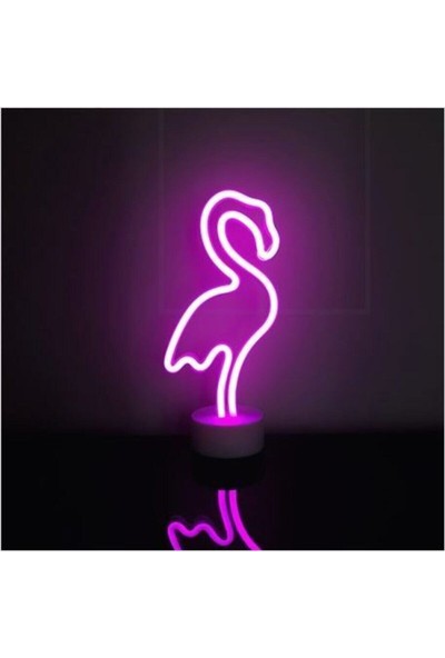 Dream Plus Usb\'li Dekoratif Neon Flamingo Masa Lambası LED Işık Dream Plus Usb\'li Dekoratif Neon Flamingo Masa Lambası LED Işık