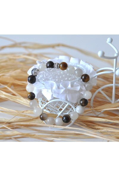 Aksesuarr Hane Ikizler Burcuna Özel Doğal Taş Bileklik