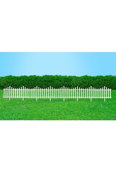Full Reyon Dekoratif Plastik Bahçe Çiti Peyzaj Koruma 12'li 7,08 M