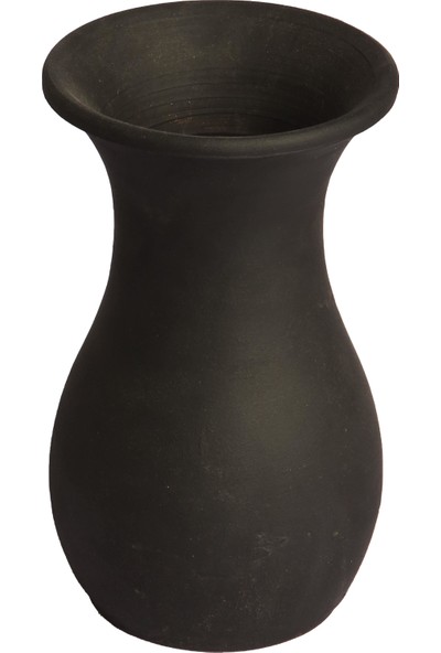 Mini Hediye Siyah Vazo El Yapımı Özel Toprak Vazo Avanos Çömlek Vazo 22 x 10 cm Mini Hediye Siyah Vazo El Yapımı Özel Toprak Vazo Avanos Çömlek Vazo 22 x 10 cm