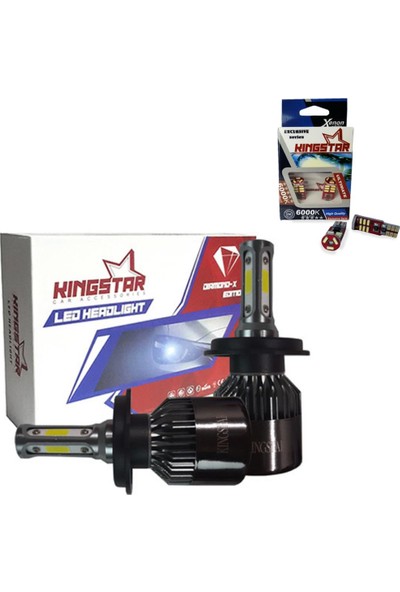 Kingstar Diamond-X Serisi Zenon, H4 LED Xenon Far Kingstar Diamond-X Serisi Zenon, H4 LED Xenon Far