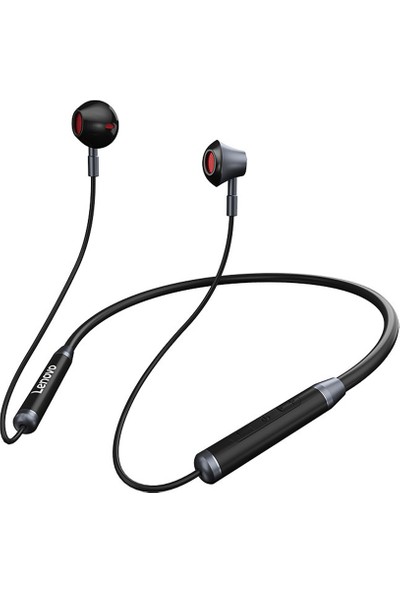 Lenovo HE06 Neckband Kablosuz Bluetooth 5.0 Kulaklık Siyah Lenovo HE06 Neckband Kablosuz Bluetooth 5.0 Kulaklık Siyah