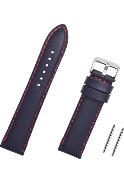 Saatse Lacivert Saat Kordonu Kayış 20mm
