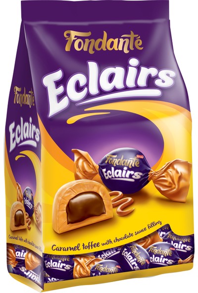 Fondante Eclairs Caramel Toffee 1000 Gr. (1 Poşet) Fondante Eclairs Caramel Toffee 1000 Gr. (1 Poşet)