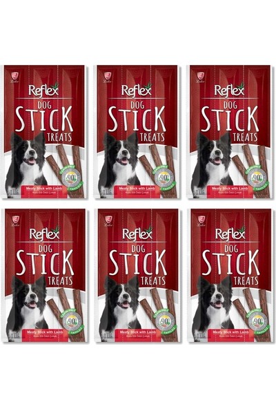Reflex Kuzu Etli Stick Köpek Ödülü Maması 3 x 11 gr - 6 Paket Reflex Kuzu Etli Stick Köpek Ödülü Maması 3 x 11 gr - 6 Paket