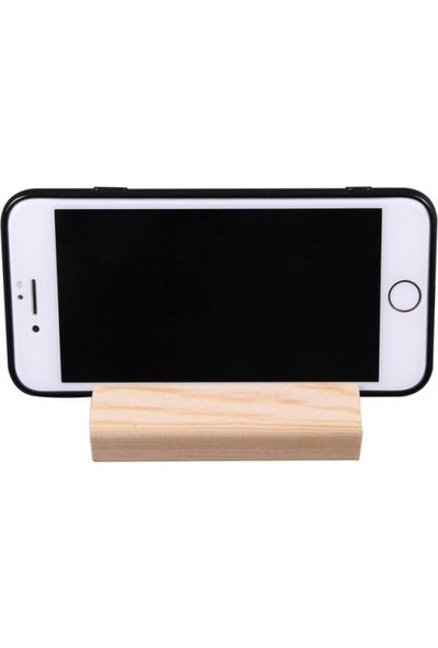 Ahşap Telefon ve Tablet Tutucu Stand Küçük Boy
