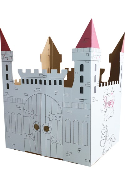 Prigo Karton Şato Oyun ve Boyama Evi