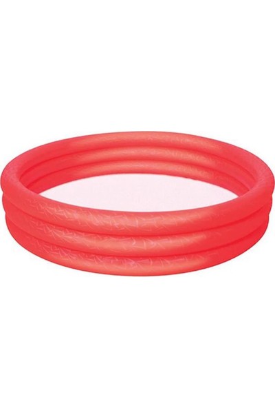 Bestway Çocuk Havuzu 102X25 cm 3 Boğumlu Bestway Kırmızı - 51024 Bestway Çocuk Havuzu 102X25 cm 3 Boğumlu Bestway Kırmızı - 51024