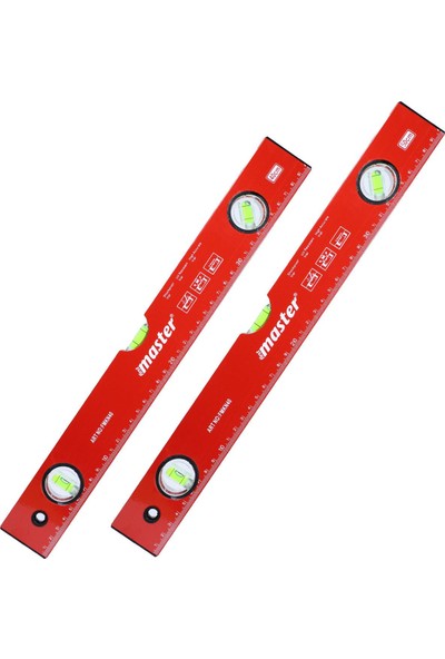 Master Alüminyum Kırmızı Su Terazisi 80 cm