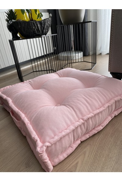 Pamuk Atölyesi Toz Pembe Bisküvi Yer Minderi & Palet Minder Pamuk Atölyesi Toz Pembe Bisküvi Yer Minderi & Palet Minder