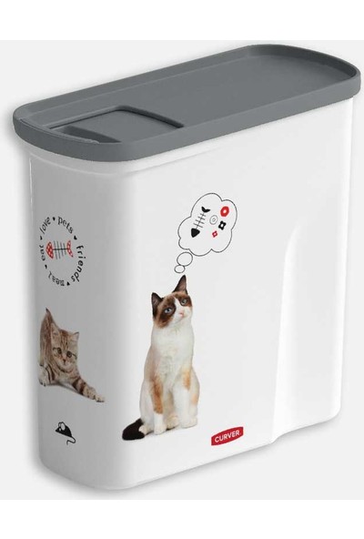 Evinizin Atölyesi Kedi Mama Saklama Kabı