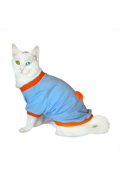 Kemique Ponçik Oval Yaka Tişört Kedi Kıyafeti Kedi Elbisesi Kemique Ponçik Oval Yaka Tişört Kedi Kıyafeti Kedi Elbisesi