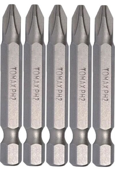 Tomax 5 Adet Tomax Ph2 Yıldız Bits Sıkma Vidalama Ucu 50MM Tomax 5 Adet Tomax Ph2 Yıldız Bits Sıkma Vidalama Ucu 50MM