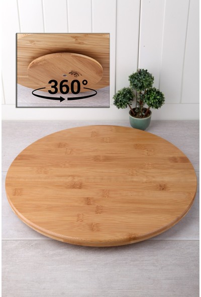 Home Naturel Bambu Dönerli Pizza Tahtası 36CM Home Naturel Home Naturel Bambu Dönerli Pizza Tahtası 36CM Home Naturel