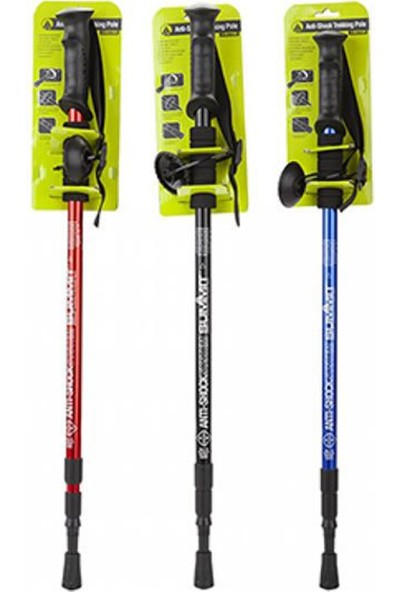 Summit Anti Shock Trekking Pole 3 Parçalı Anti Şok Trekking Batonu Blue Summit Anti Shock Trekking Pole 3 Parçalı Anti Şok Trekking Batonu Blue