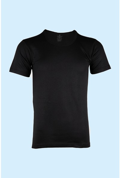 Ceylanoğlu 3' Lü Siyah Erkek Termal Kısa Kol Fanila