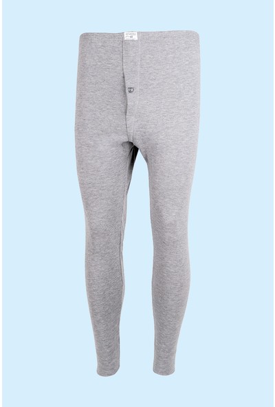 Ceylanoğlu 3' Lü Gri Erkek Interlok Uzun Don