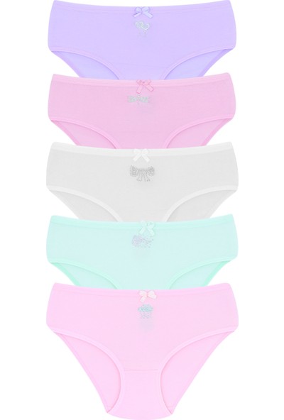 Biyokids Kız Çocuk Külot 5 Li Paket Karışık Renk Biyokids Kız Çocuk Külot 5 Li Paket Karışık Renk