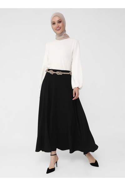 Refka Woman Mevlana Aerobin Etek - Siyah