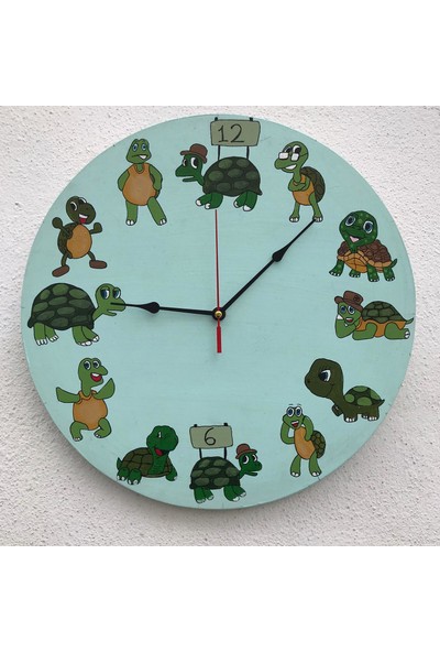 Nazar Ahşap Mlh El Boyaması Ahşap Yuvarlak Duvar Saati Tosbişler Nazar Ahşap Mlh El Boyaması Ahşap Yuvarlak Duvar Saati Tosbişler