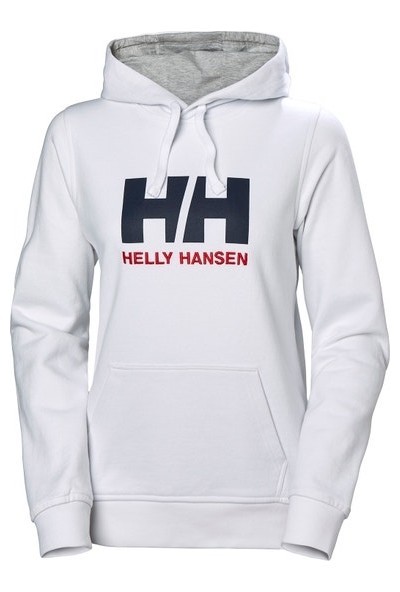 Helly Hansen Hh W Hh Logo hoodie Kadın Sweat Shirt HHA.33978 HHA.001 Beyaz