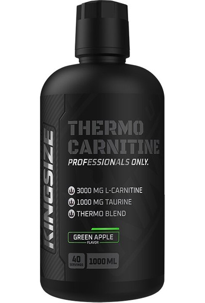 Kingsize Nutrition Thermo Carnitine 1000 ml Yeşil Elma
