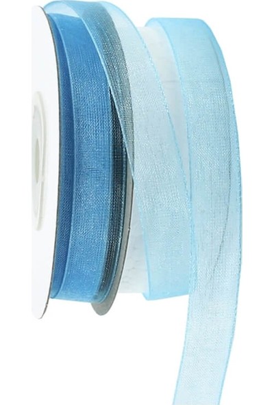 Süsle Bebek ve Parti Organze Kurdele, 1,00 cm x 23 mt - 6 Renk Seçenekli -