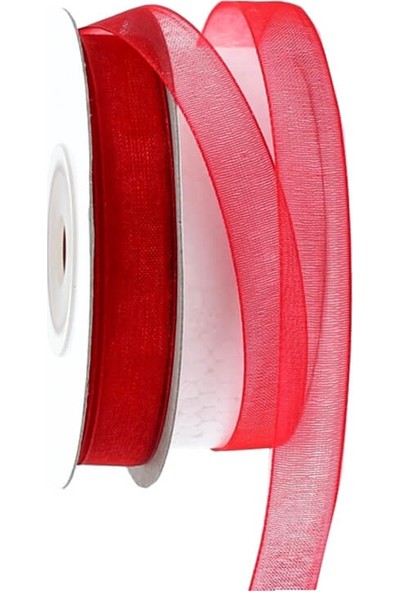 Süsle Bebek ve Parti Organze Kurdele, 1,00 cm x 23 mt - 6 Renk Seçenekli -